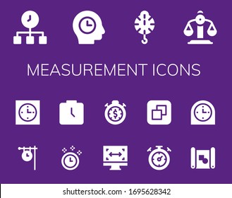 Measurement Icon Set 14 Filled Measurement Stock Vector (Royalty Free ...