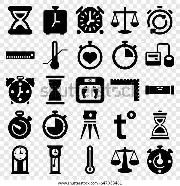 Measurement Icons Set Set 25 Measurement Stock Vector (Royalty Free ...