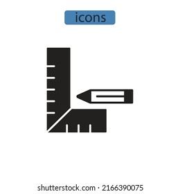 Measurement Icons Symbol Vector Elements Infographic Stock Vector ...