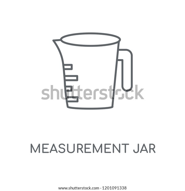 Measurement Jar Linear Icon Measurement Jar Stock Vector (Royalty Free ...