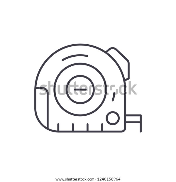 Measurement Line Icon Concept Measurement Vector Stock Vector (Royalty ...