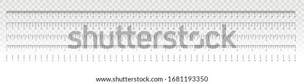 Measurement Scale Markup Ruler Measuring Tool Stock Vector (Royalty ...