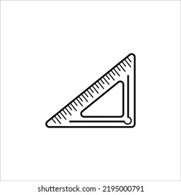 Measurement Scale Triangle Ruler Icon Stock Vector (Royalty Free ...
