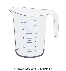 Measuring Cup Realistic Vector Illustration Isolated Stock Vector ...