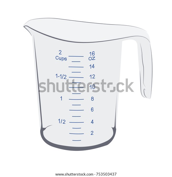 Measuring Cup Realistic Vector Illustration Isolated Stock Vector ...