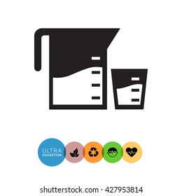 Measuring Jar Cup Icon Stock Vector (Royalty Free) 427953814 | Shutterstock