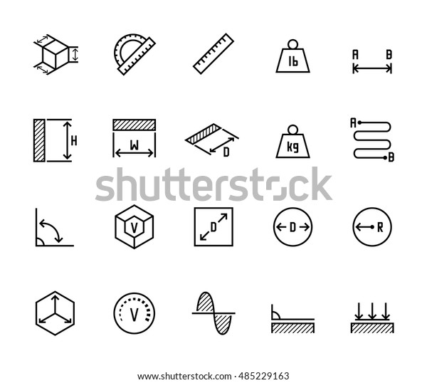 Mesure de l'icône vectorielle associée dans : image vectorielle de ...