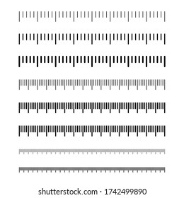 Measuring Scale Markup Rulers Vector Illustration Stock Vector (Royalty ...