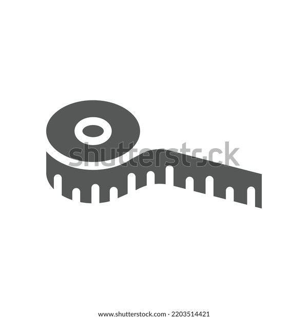 Measuring Tape Line Length Centimeter Meter Stock Vector (Royalty Free ...
