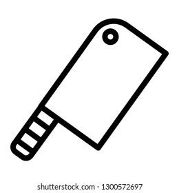 Meat Cleaver Icon Stock Vector (Royalty Free) 1290664420