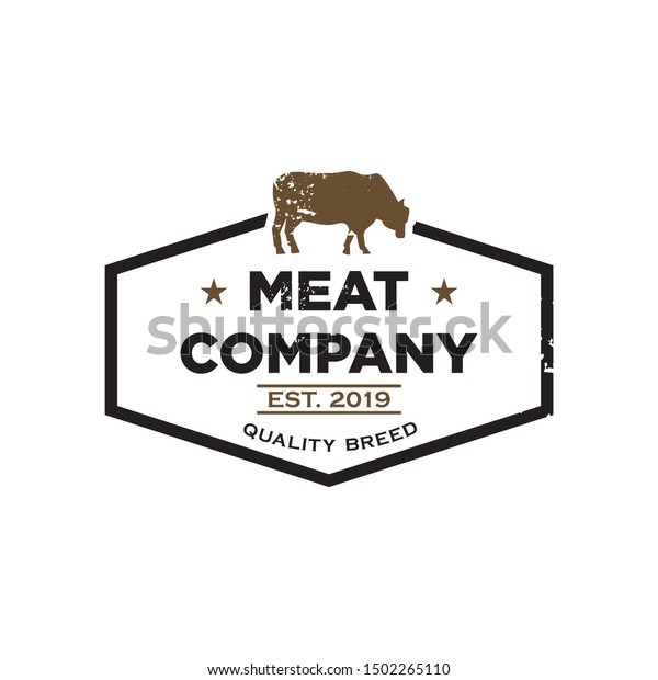 Meat Company Logo Breed Company Logo: เวกเตอร์สต็อก (ปลอดค่าลิขสิทธิ์ ...