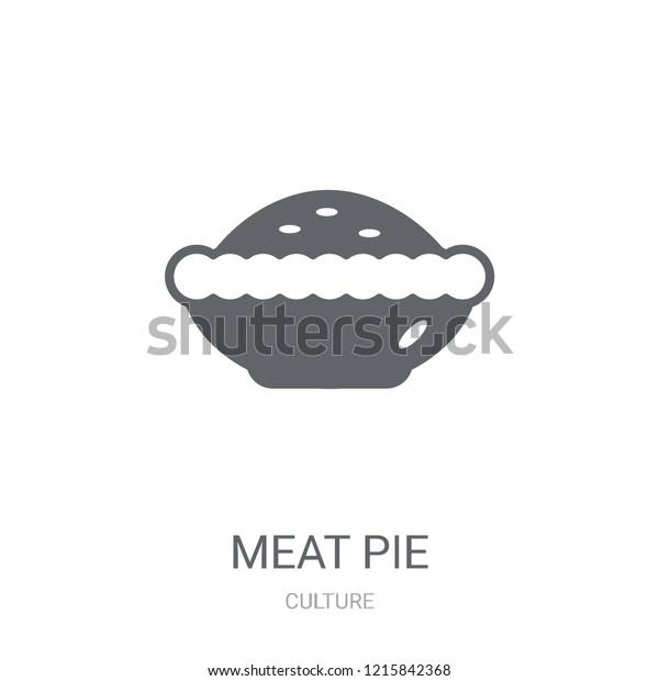 Meat Pie Icon Trendy Meat Pie Stock Vector (Royalty Free) 1215842368 ...