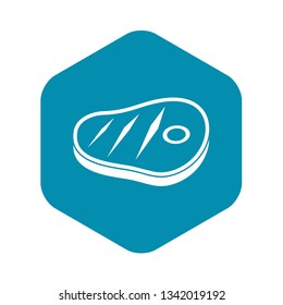 Meat Steak Icon Simple Style Isolated Stock Vector (Royalty Free ...