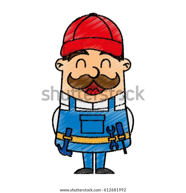 Mechanic Avatar Character Icon Stock Vector (Royalty Free) 612681992 ...