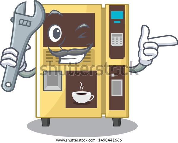 Mechanic Coffee Vending Machine Cartoon Stock Vector (Royalty Free ...