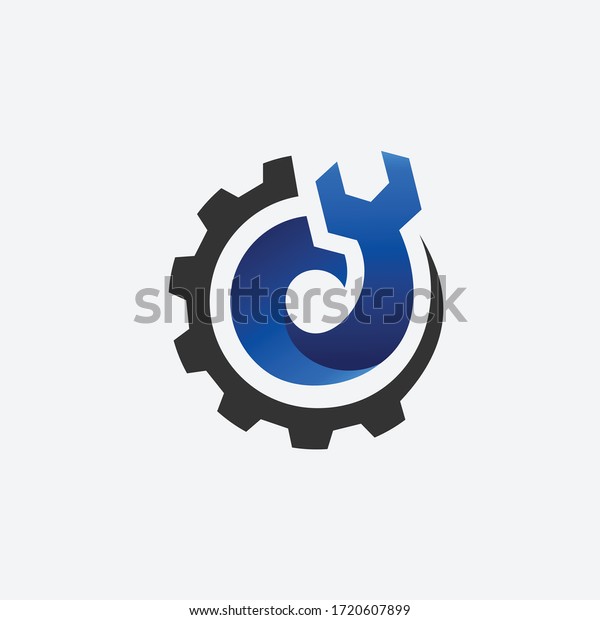 Mechanic Gear Logo Mechanics Gear Logo Stock Vector (Royalty Free ...