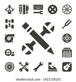 Mechanic Icon Set 17 Filled Mechanic Stock Vector (Royalty Free ...