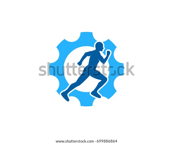 Mechanic Run Icon Logo Design Element Stock Vector (Royalty Free ...
