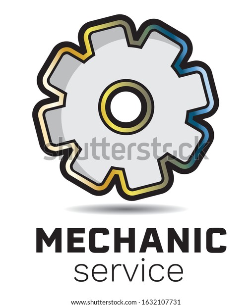Mechanic Service Maintenance Icon Design Vector Stock Vector (Royalty ...