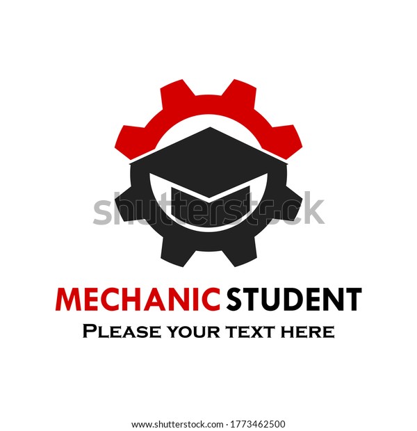 Mechanic Student Logo Design Template Illustration Stock Vector ...