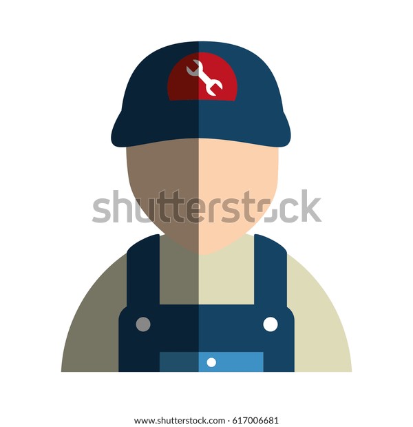 Mechanic Worker Avatar Character Stock Vector (Royalty Free) 617006681 ...