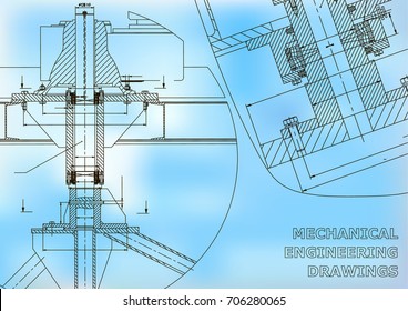 Blueprints Mechanical Drawings Engineering Illustrations Technical ...