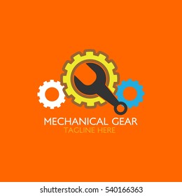 Mechanical Gear Logo Design Template Vector Stock Vector (Royalty Free ...