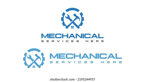 Mechanical Logo Vector Icon Symbol Template Stock Vector (Royalty Free ...
