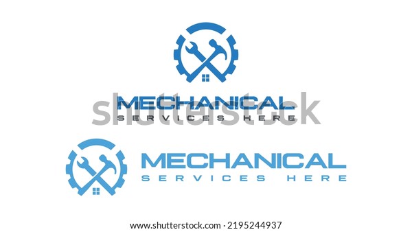 Mechanical Logo Vector Icon Symbol Template Stock Vector (Royalty Free ...