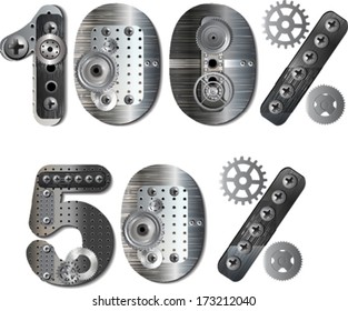 Vector Mechanical Number Eps 10 File Stock Vector (Royalty Free ...