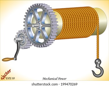 Mechanical Power Stock Vector (Royalty Free) 199470269 | Shutterstock