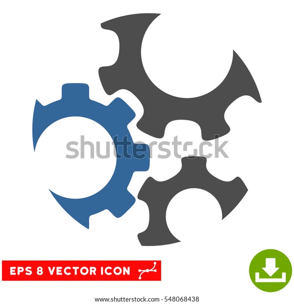 Mechanics Gears Eps Vector Pictogram Illustration Stock Vector (Royalty ...