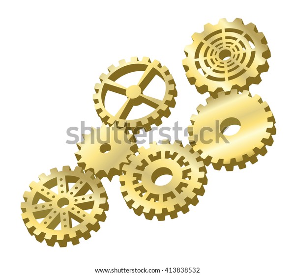 Mechanism Vector Illustration Stock Vector (Royalty Free) 413838532 ...