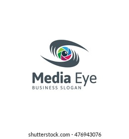 Media Eye Logo Stock Vector (Royalty Free) 476943076 | Shutterstock