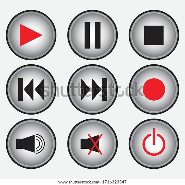 Media Player Collection Good Vector Graphics Stock Vector (Royalty Free ...