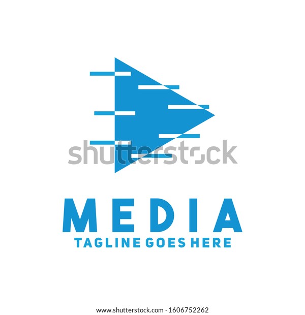 Media Technology Logo Design Inspiration Business Stock Vector (Royalty ...
