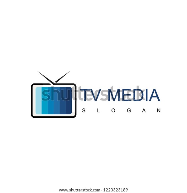 Media Tv Logo Design Vector Stock Vector (Royalty Free) 1220323189 ...