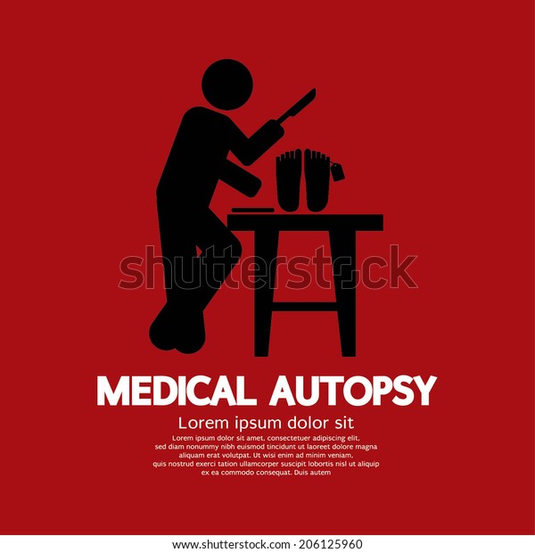 Medical Autopsy Graphic Vector Illustration : image vectorielle de ...