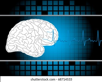 Medical Background Brain Vector Illustration Stock Vector (Royalty Free ...