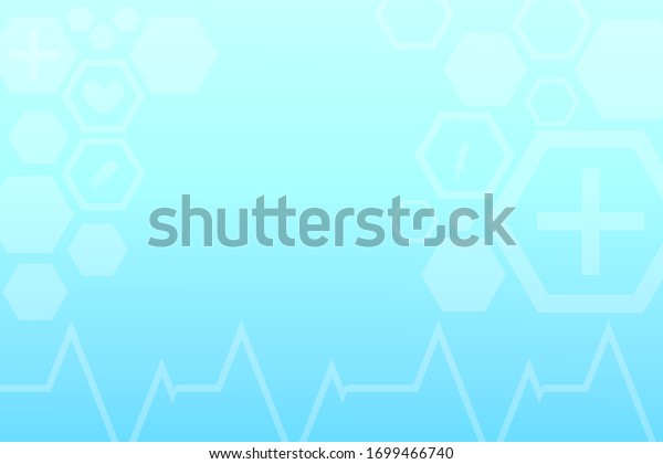 Medical Background Vector Blue Background Stock Vector (Royalty Free ...