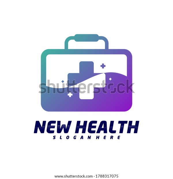 Medical Bag Logo Design Template Health Stock Vector (Royalty Free ...