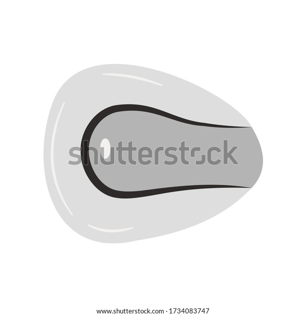 Medical Bedpan Icon Vector On White Stock Vector (Royalty Free ...