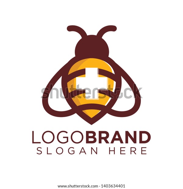 Medical Bee Logo Icon Vector Stock Vector (Royalty Free) 1403634401 ...