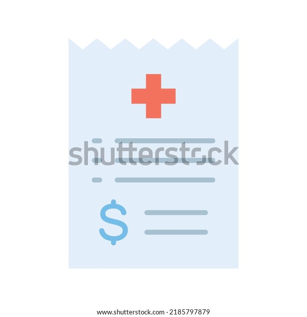 Medical Bill Icon Vector Image Can Stock Vector (Royalty Free ...