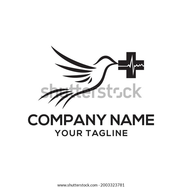 Medical Bird Logo Stock Vector Stock Vector (Royalty Free) 2003323781 ...
