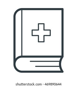 Medical Book Vector Icon Stock Vector (Royalty Free) 469890644 ...