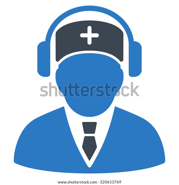 Medical Call Center Vector Icon Style Stock Vector (Royalty Free ...
