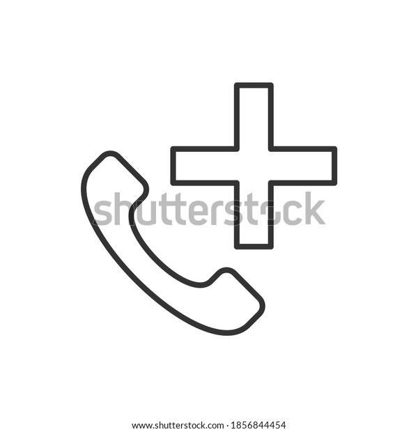 Medical Call Icon Vector Illustration Stock Vector (Royalty Free ...