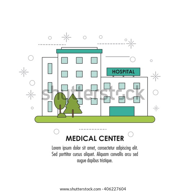 Medical Center Illustration Vector Illustration Stock Vector (Royalty Free) 406227604 | Shutterstock