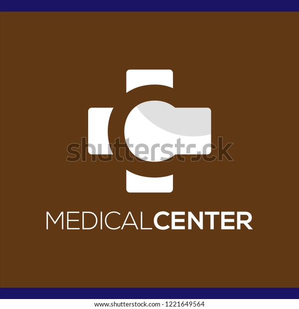 Medical Center Logo Vector Element Center Stock Vector (Royalty Free ...